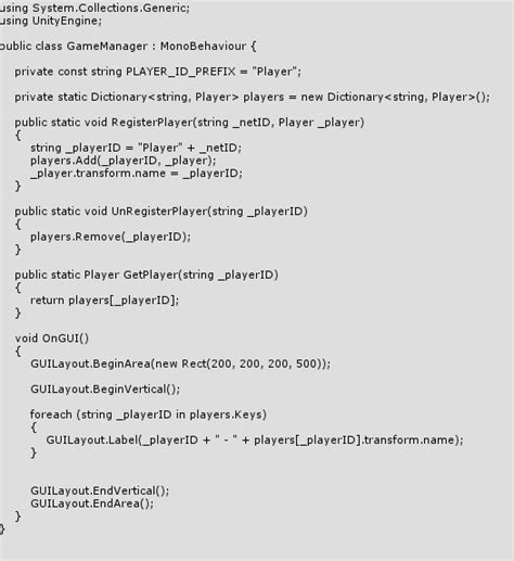 Game Manager Script Not Working Questions And Answers Unity Discussions