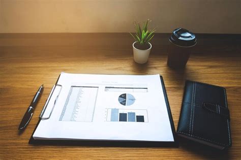 Premium Photo Close Up Of Graph On Table