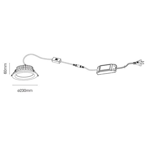 Ramsis Series Ii 24w Led Dimmable Downlight White Tri Colour 22788