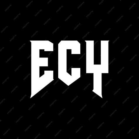 Premium Vector Ecy Letter Logo Design For Technology Company Ecy Logo