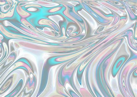Abstract Flowing Holographic Metal Laser Background Desktop Wallpaper