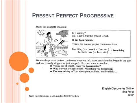 Present Perfect Progressive Ppt