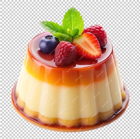 Sweet Fruit Pudding Bouye Isolated Premium Ai Generated Psd