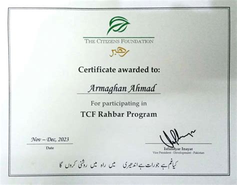 Rahbar Tcf Youthempowerment Mentorship Educationforall Armaghan