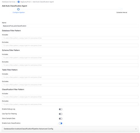 Adding Auto Classification Workflow Through Ui