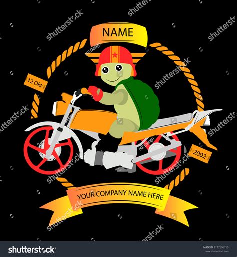 Turtle Racing Logo Stock Vector Royalty Free 1177506715