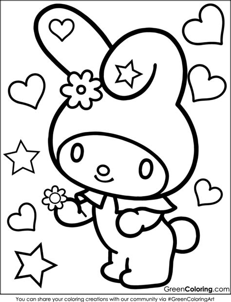10 My Melody Coloring Pages Download Free Printable Pdf