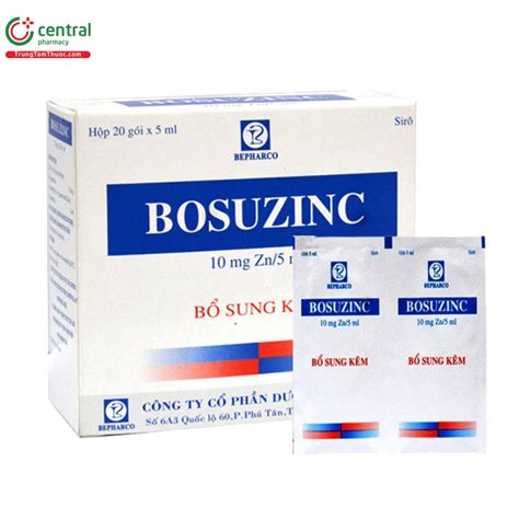 Thuốc Bosuzinc Bepharco Giảm Chứng Tiêu Chảy Kéo Dài Hoặc Tái Phát Nhiều Lần