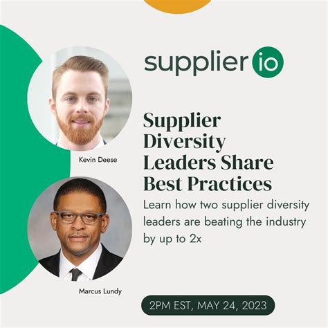 Daniel Dorr On Linkedin This Is Going To Be A Great Discussion Two Supplier Diversity Leaders