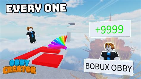 All Types Of Builders Roblox Obby Creator Youtube