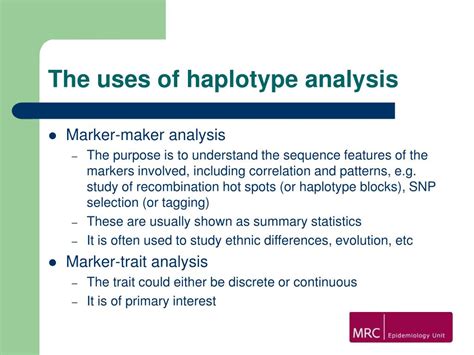 Ppt Haplotype Analysis Powerpoint Presentation Free Download Id