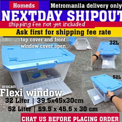 Orocan Flexi Window Flip Storage 52l Or 32l Metromanila Shopee