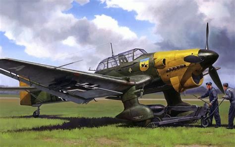 Ju 87 Stuka Wallpaper Ju 87 Stuka Drawing Wwii Military Aircraft Art