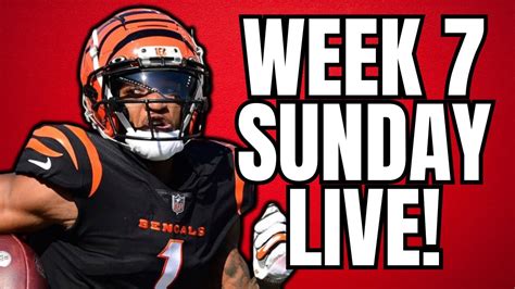 Week 7 Sunday Fantasy Football Startsit Livestream Youtube