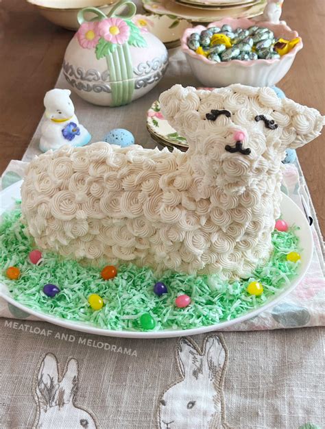 The Best Easter Lamb Cake Recipe Meatloaf And Melodrama