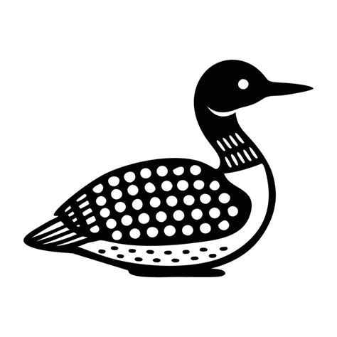 An Icon Of Common Loon In Solid Style 53217810 Vector Art At Vecteezy