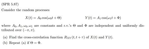 consider the random processes