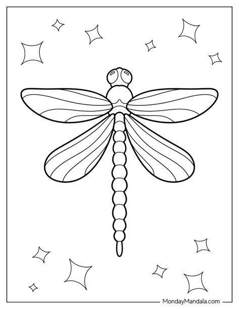 21 Dragonfly Coloring Pages Free Pdf Printables