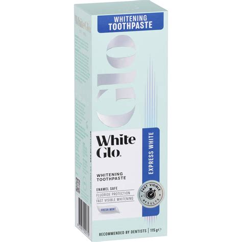 White Glo Express Whitening Toothpaste 115g Woolworths