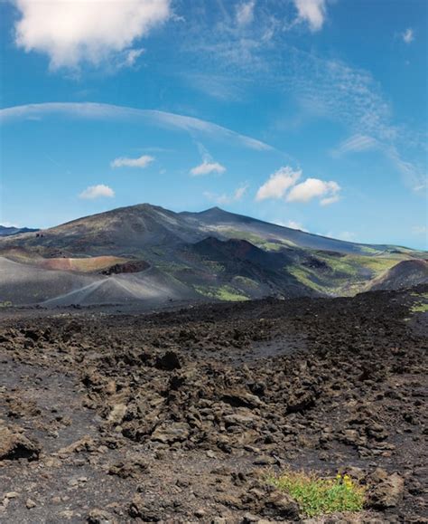 premium photo etna volcano view sicily italy