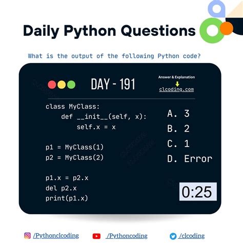 Python Coding On Linkedin Python Coding Challenge Day 191 What Is The Output Of The Following