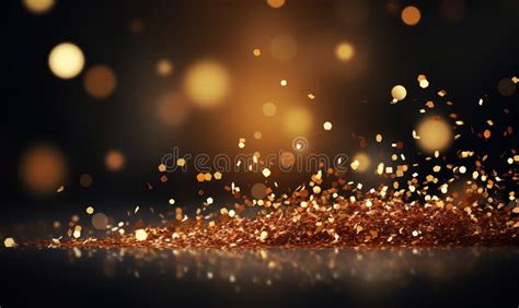 Sparkling Golden Particles For Christmas Background Stock Illustration Illustration Of Vector
