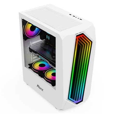 Ruix Time Tunnel Infinity Mirror Gaming Case Rgb Led Light Motherboard
