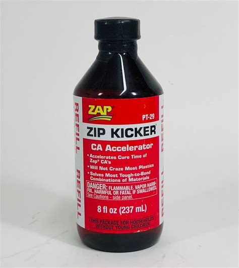 Pacer Pt29 Zip Kicker Refill 8 Oz Burbanks House Of Hobbies