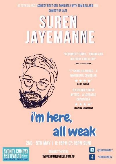 About Suren Jayemanne Australian Sri Lankan Comedian