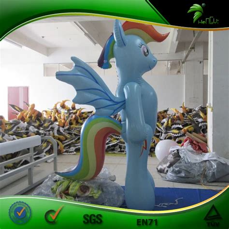 Blue Inflatable Horse Costume Customizable Party And Advertising Suit