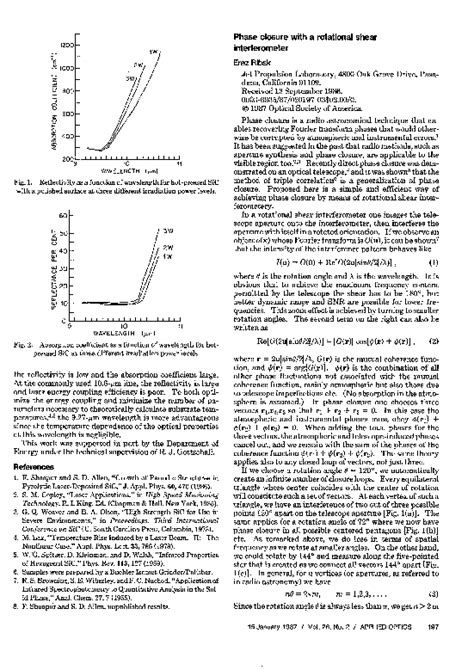 Pdf Phase Closure With A Rotational Shear Interferometer