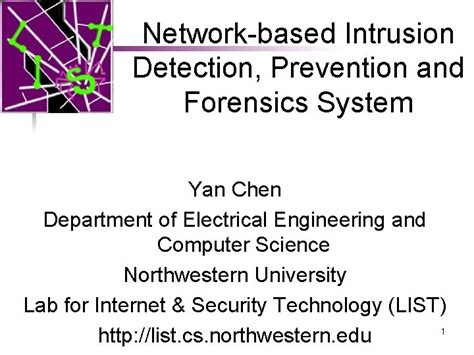 Networkbased Intrusion Detection Prevention And Forensics System Yan