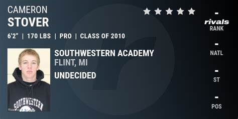 Cameron Stover 2010 Pro Style Quarterback