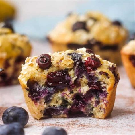Healthy Raspberry Muffins One Bowl