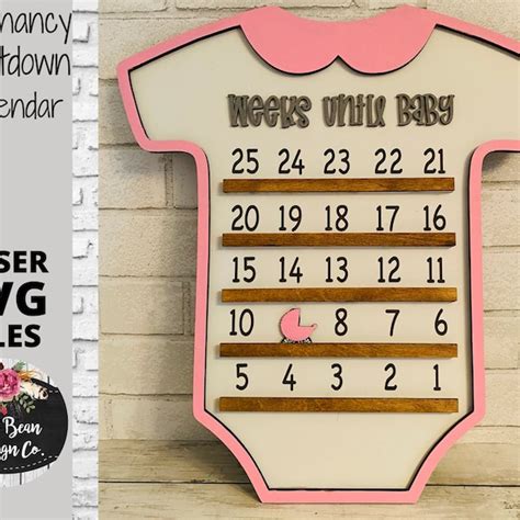 Pregnancy Countdown Etsy