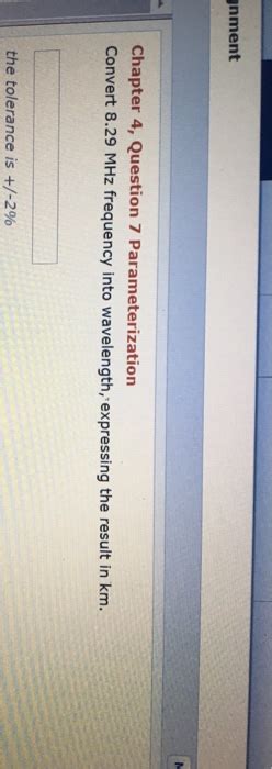 Solved Nment Chapter 4 Question 7 Parameterization Convert