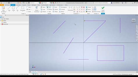 Trim And Extend Command With Autodesk Inventor Youtube