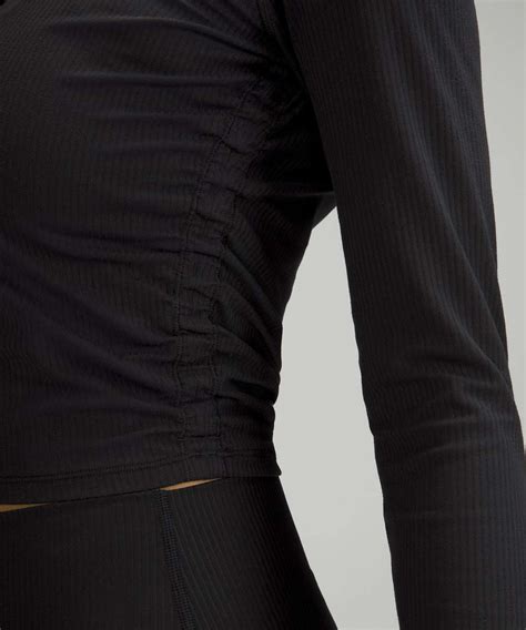 Lululemon All It Takes Long Sleeve Shirt Ribbed Nulu Black Lulu Fanatics