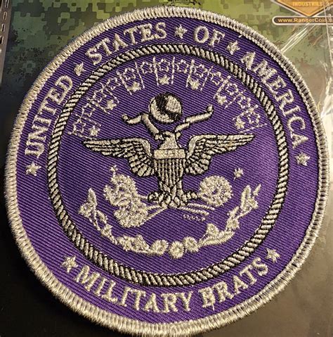 Military Brat Seal 4 Round Patch Brat Purple Etsy