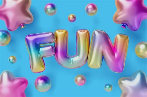 Free Psd Words With Abc Balloons Background