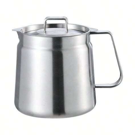 Stainless Steel 304 Oil Filter Container With Strainer And Frying