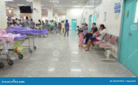 Blurred Background Of Out Patient Departmentopd Of A Hospital With