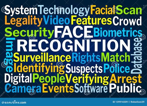 Face Recognition Word Cloud Stock Illustration Illustration Of Police Arrest 139916509