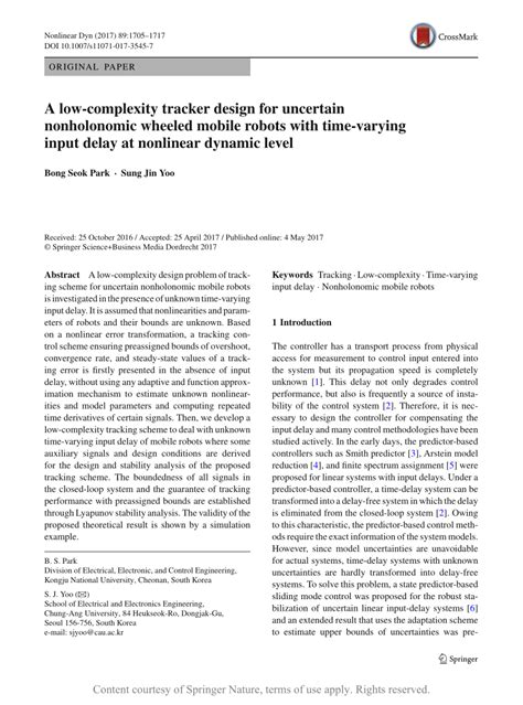 A Low Complexity Tracker Design For Uncertain Nonholonomic Wheeled