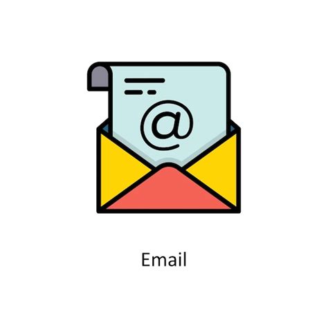 Premium Vector Email Vector Filled Outline Icon Design Illustration