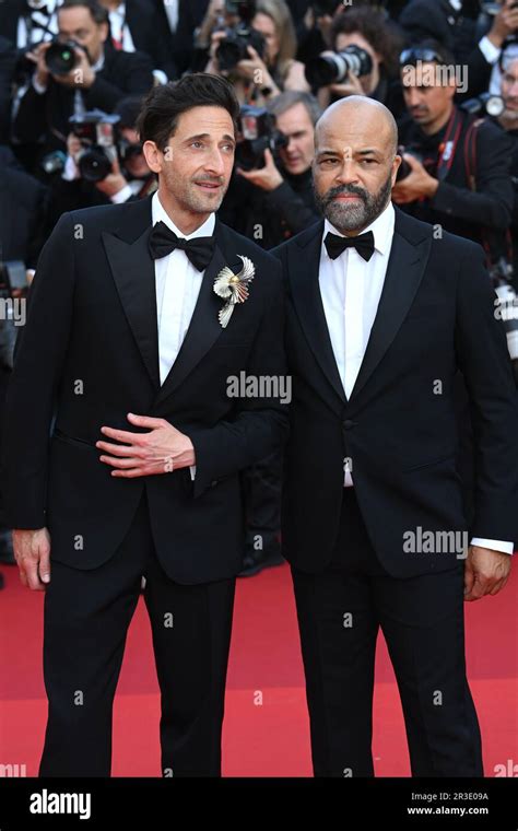 Adrien Brody Left And Jeffrey Wright Attending The Premiere For Astroid City During The 76th