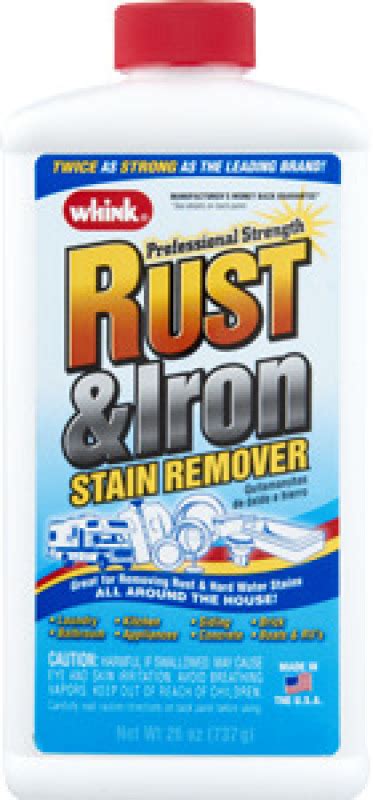Whink Professional Strength Rust And Iron Stain Remover Whink70275051212