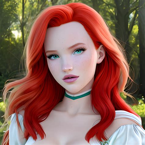 Bella Thorne Dove Cameron Elsa Hosk Face Morph Green Eyes Red