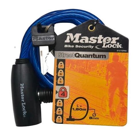 Master Lock 1 8m X 8mm Bike Keyed Lock 8127eurd Roof Rack World