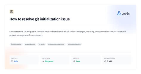 How To Resolve Git Initialization Issue Labex